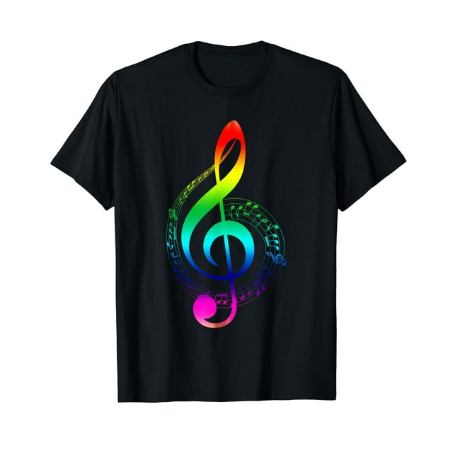 CDMGG Music Note Rainbow Treble Clef Musical Symbol for Musicians ...