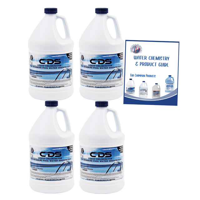 CDS Liquid Chlorine Cleaner for Swimming Pools, Algae and Bacteria ...