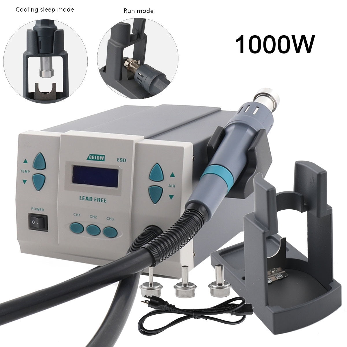 CDZHLTG 1000W Digital Solder Rework Station for Phone Motherboard Micro ...