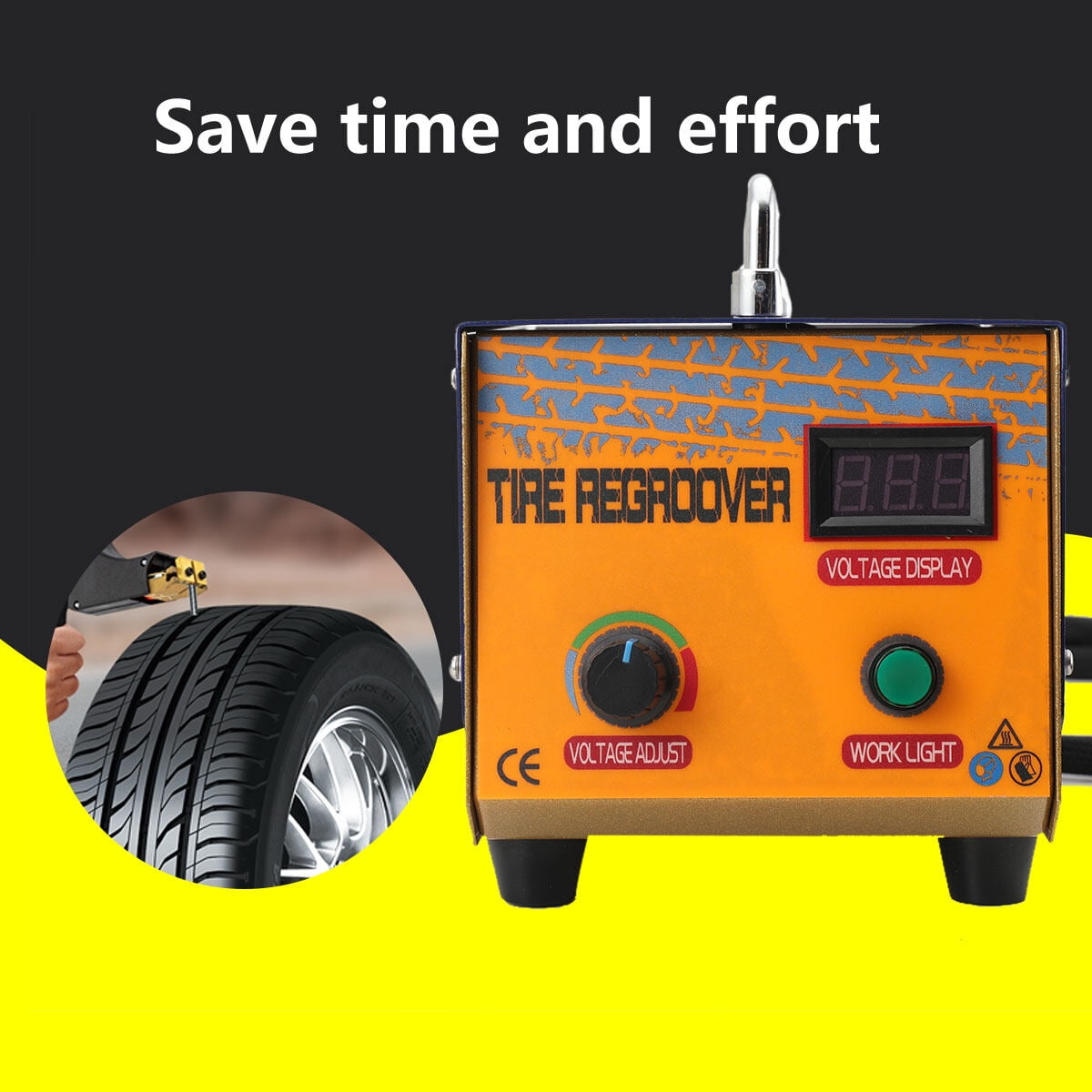 CDZHLTG 1000W Tire Groover Machine Manual Grooving Cutter Truck Car ...