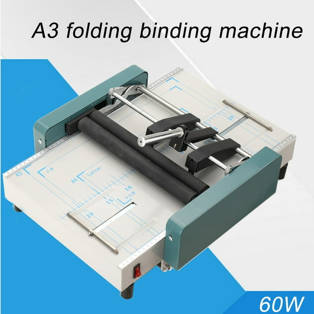 CDZHLTG 110V Manual Paper Booklet Binding Folding Machine Staplers ...