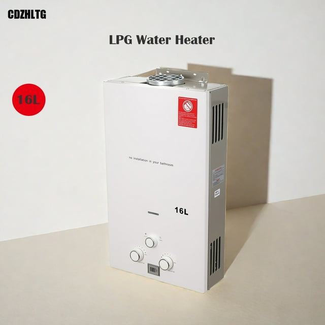CDZHLTG 16L 32KW 4.3GPM Propane Gas LPG Tankless Hot Water Heater 590 x ...