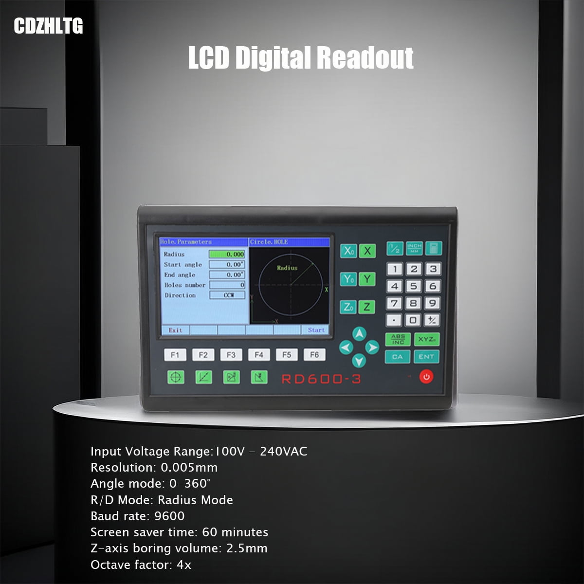 CDZHLTG 2/3 Axis Digital Readout Muti-Function for Linear Scale Magnetic Scale Rotary Encoder ...