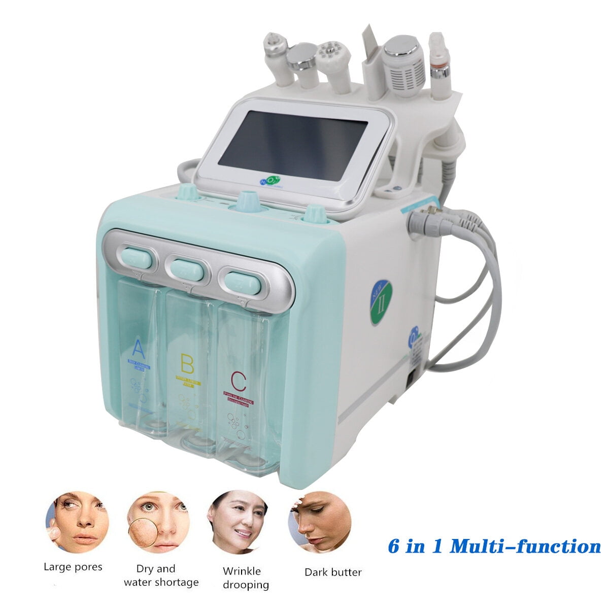 CDZHLTG 200W 6 In1 Radio Frequency Dermabrasion Skin Cleansing Facial ...