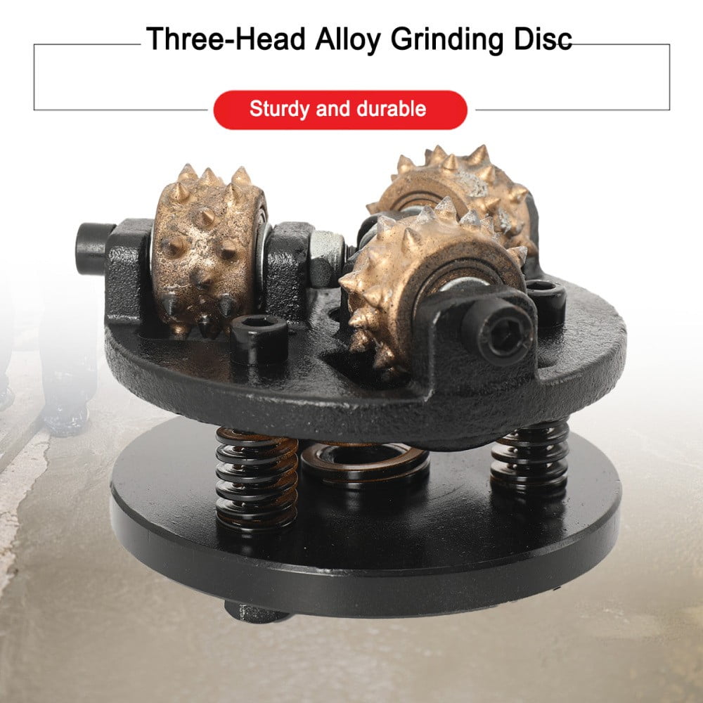 CDZHLTG 3 Head Alloy Grinding Disc Concrete Wall Roller Plate Chiseling ...