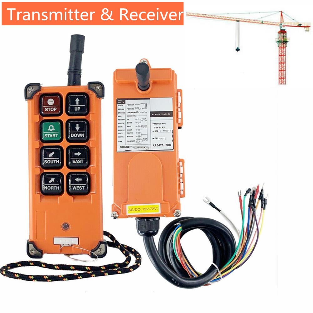 CDZHLTG DC24V Transmitter&Receiver Hoist Crane Radio Wireless ...