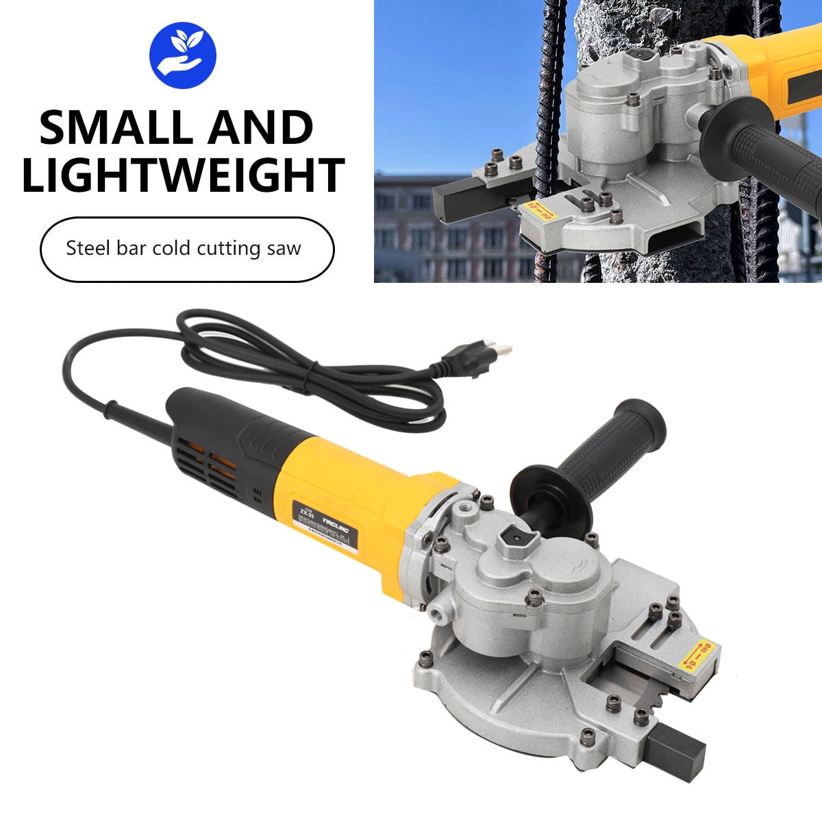 CDZHLTG Electric Rebar Cutter 900W, Rebar Cutter Cutting up to 4mm-40mm ...