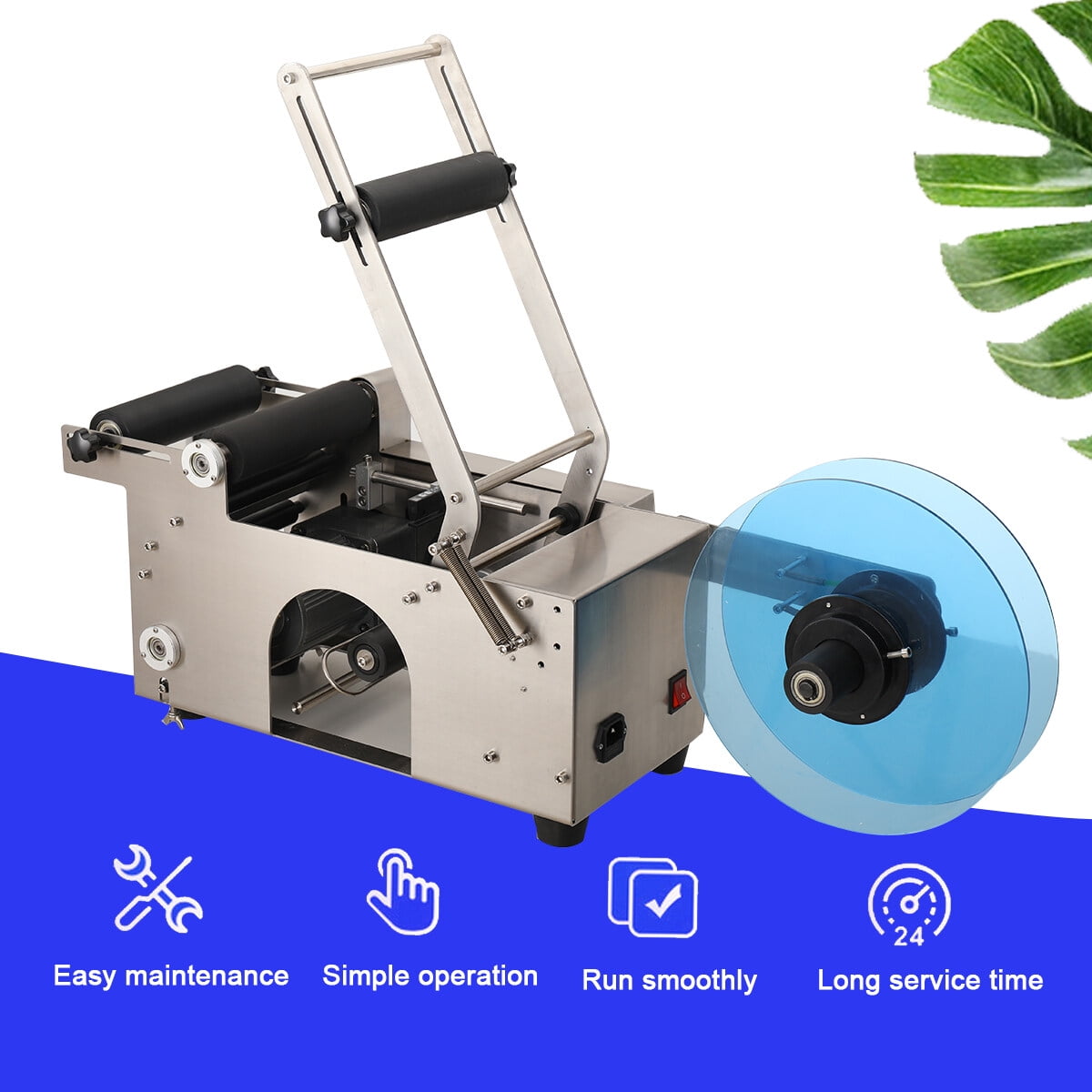 CDZHLTG Round Bottle Jar Label Marking Machine Semi-Automatic Labeling ...