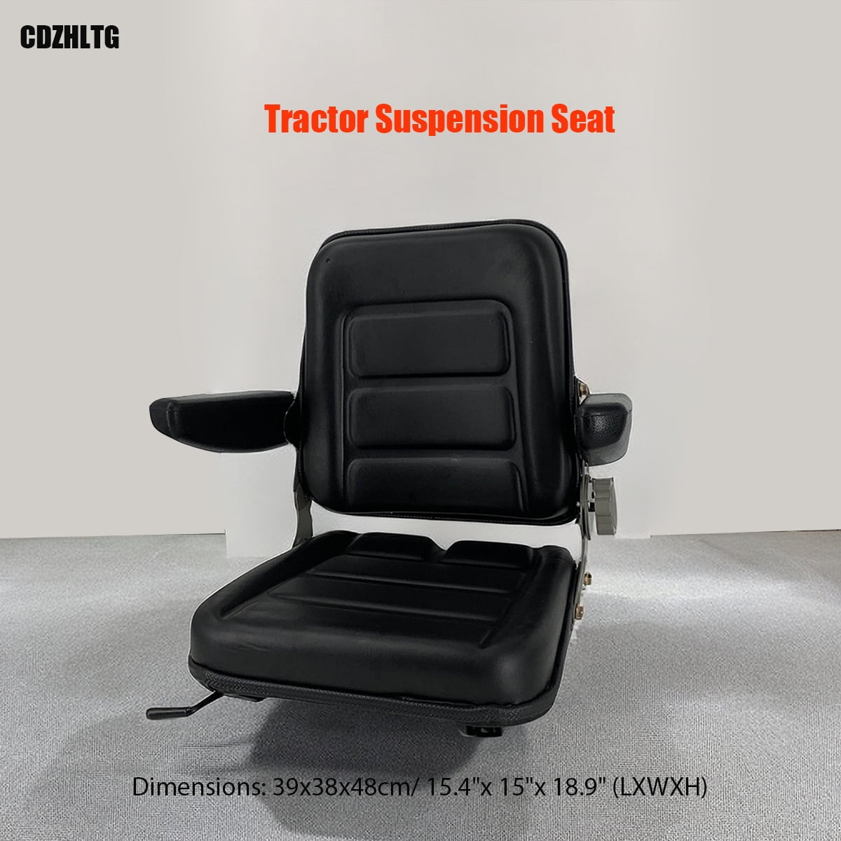 CDZHLTG Tractor Suspension Seat Forklift w/ Sliding Rails Black ...