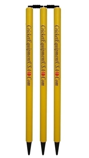 CE Cricket Stumps Set with Bails - Standard Size, Yellow - Walmart.com