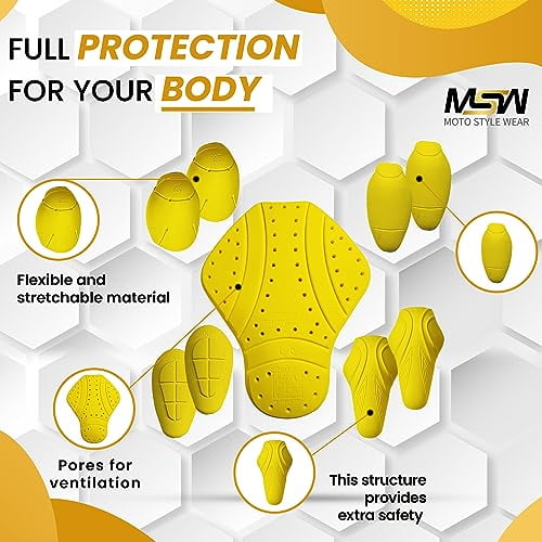 CE Level 2 Certified Armor Pads Pack of 9, Level 2 Approved Back ...