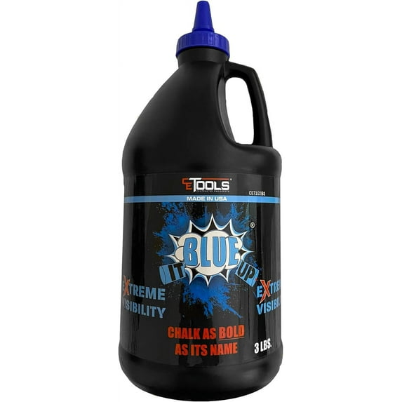 CE TOOLS 3LB Blue It Up EXTREME VISIBILITY Marking Chalk-Made in USA ...