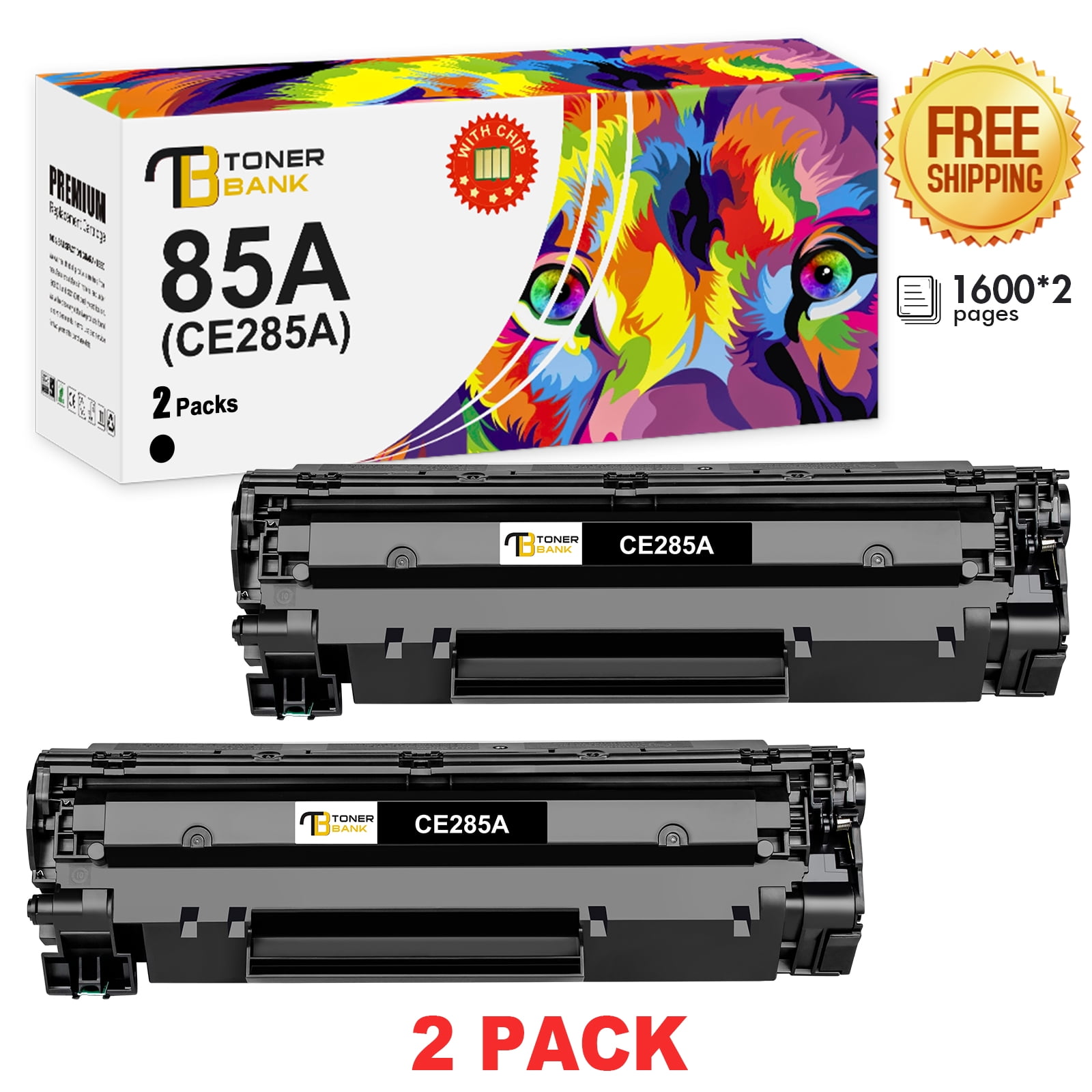 CE285A 85A Toner Cartridge Black Compatible for HP 85A CE285A for HP ...