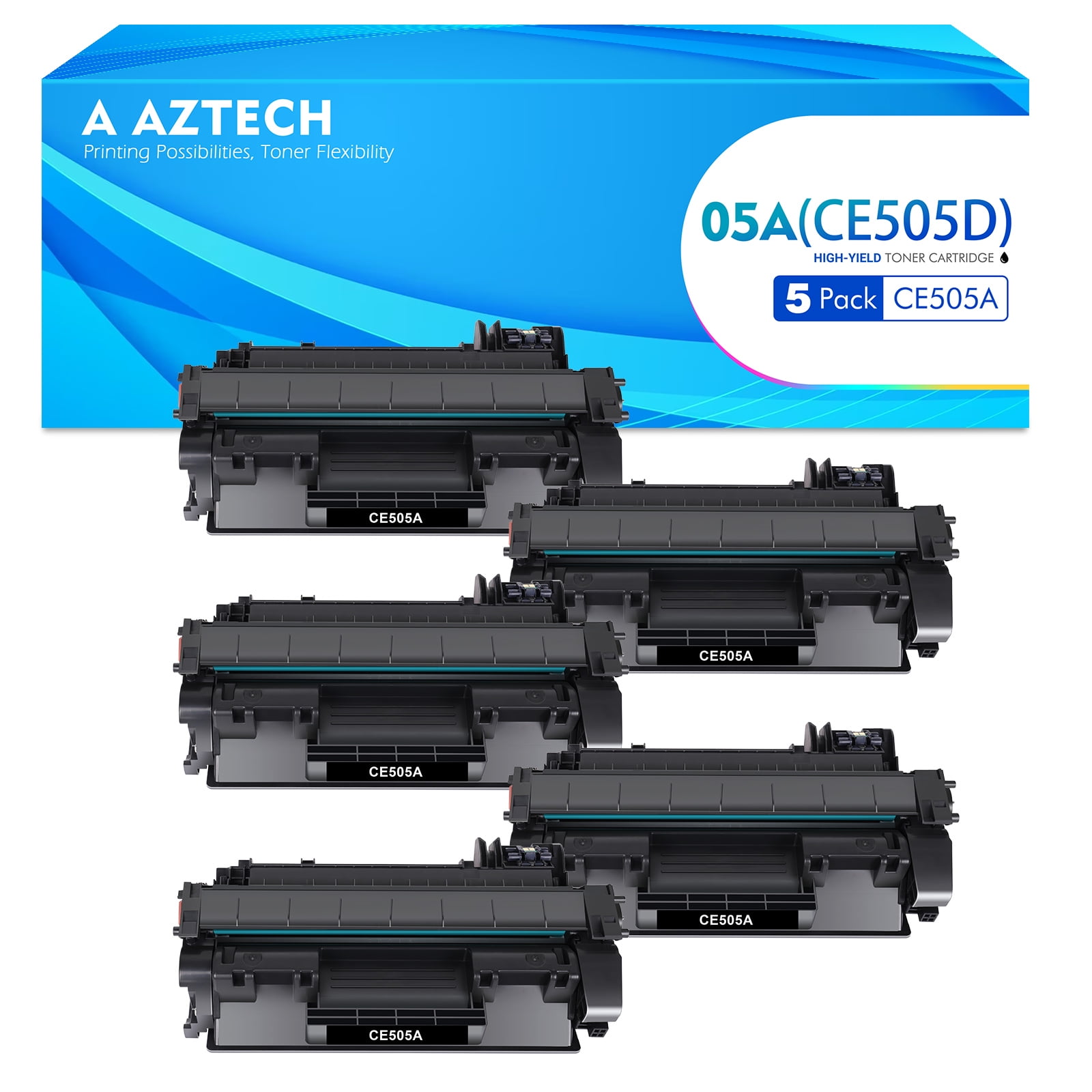 CE505A Compatible for HP 05A Toner Cartridge Black for HP CE505A 505A ...