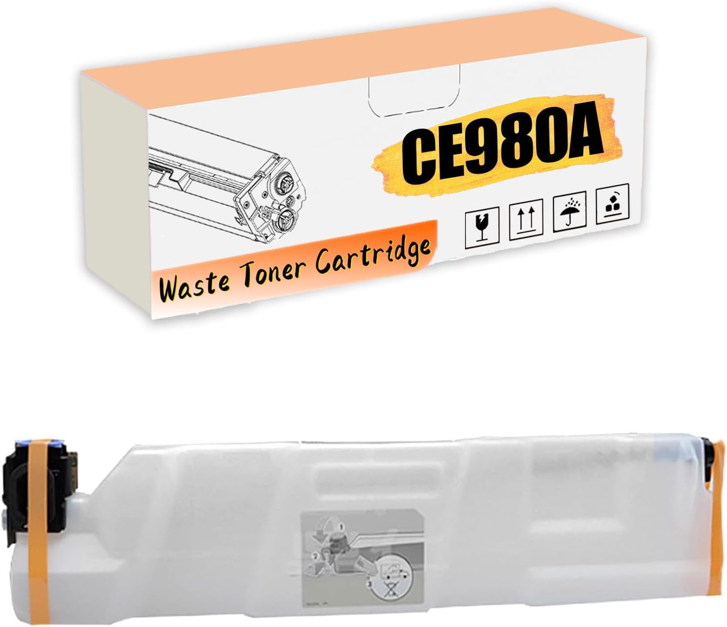 CE980A CE710-69005 CE980-67901 Waste Toner Box, Compatible for HP ...