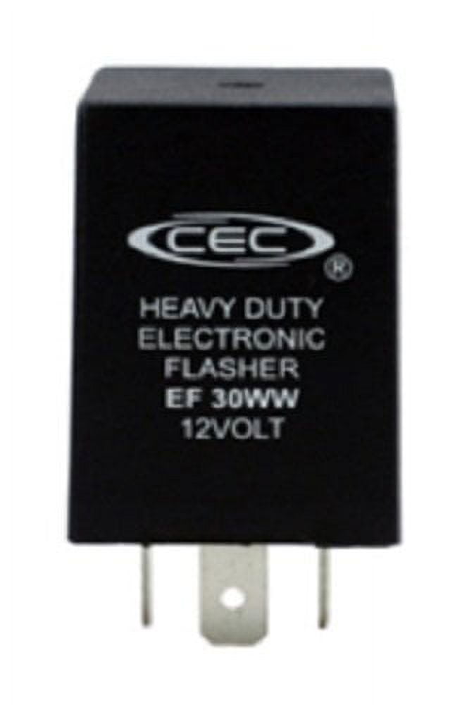 CEC Industries EF30WW Electronic Wig-Wag Alternating Flasher Relay, 3 ...