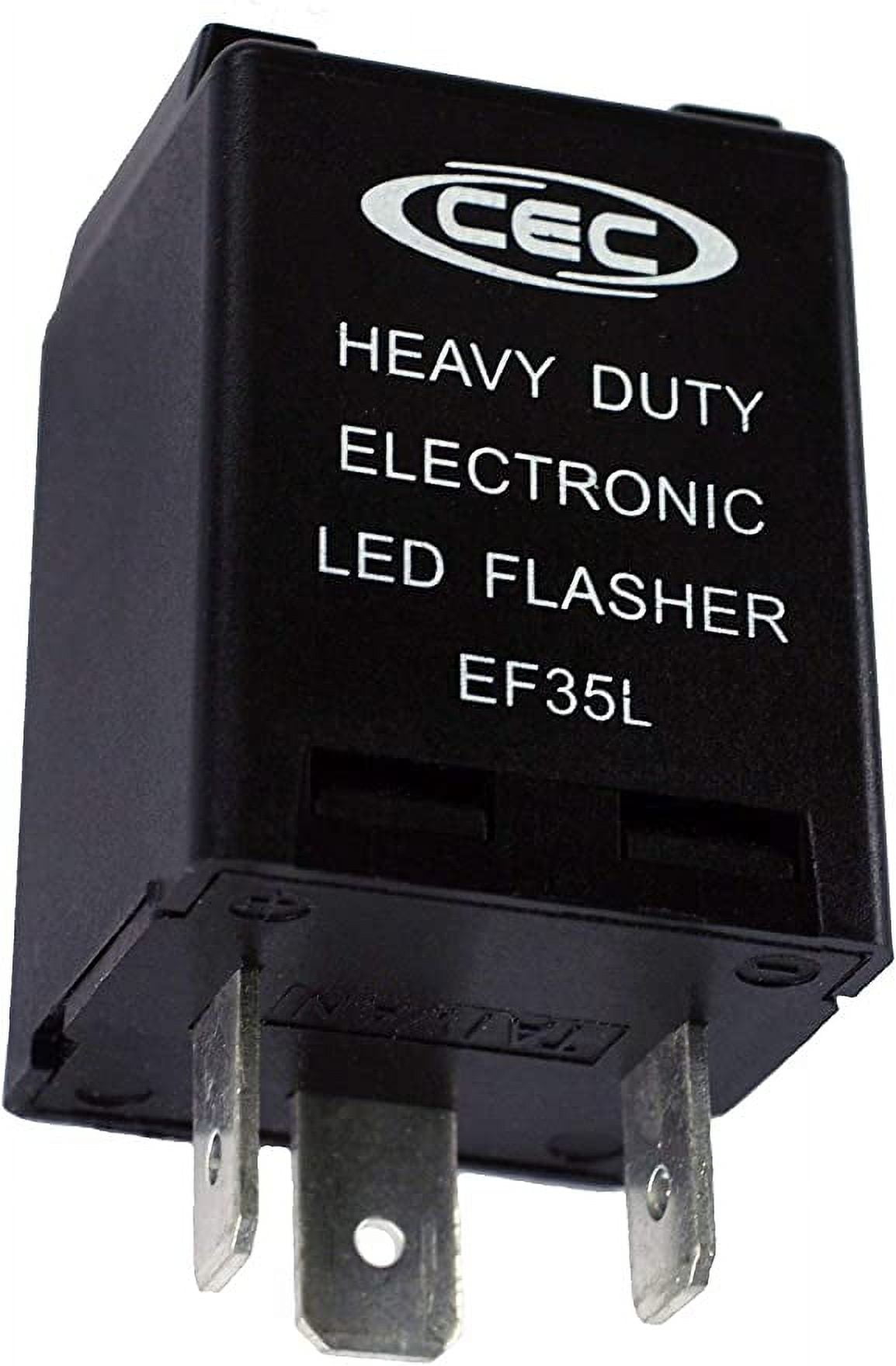 CEC Industries EF35L LED Flasher Relay for LED Turn Signal Light Bulbs ...