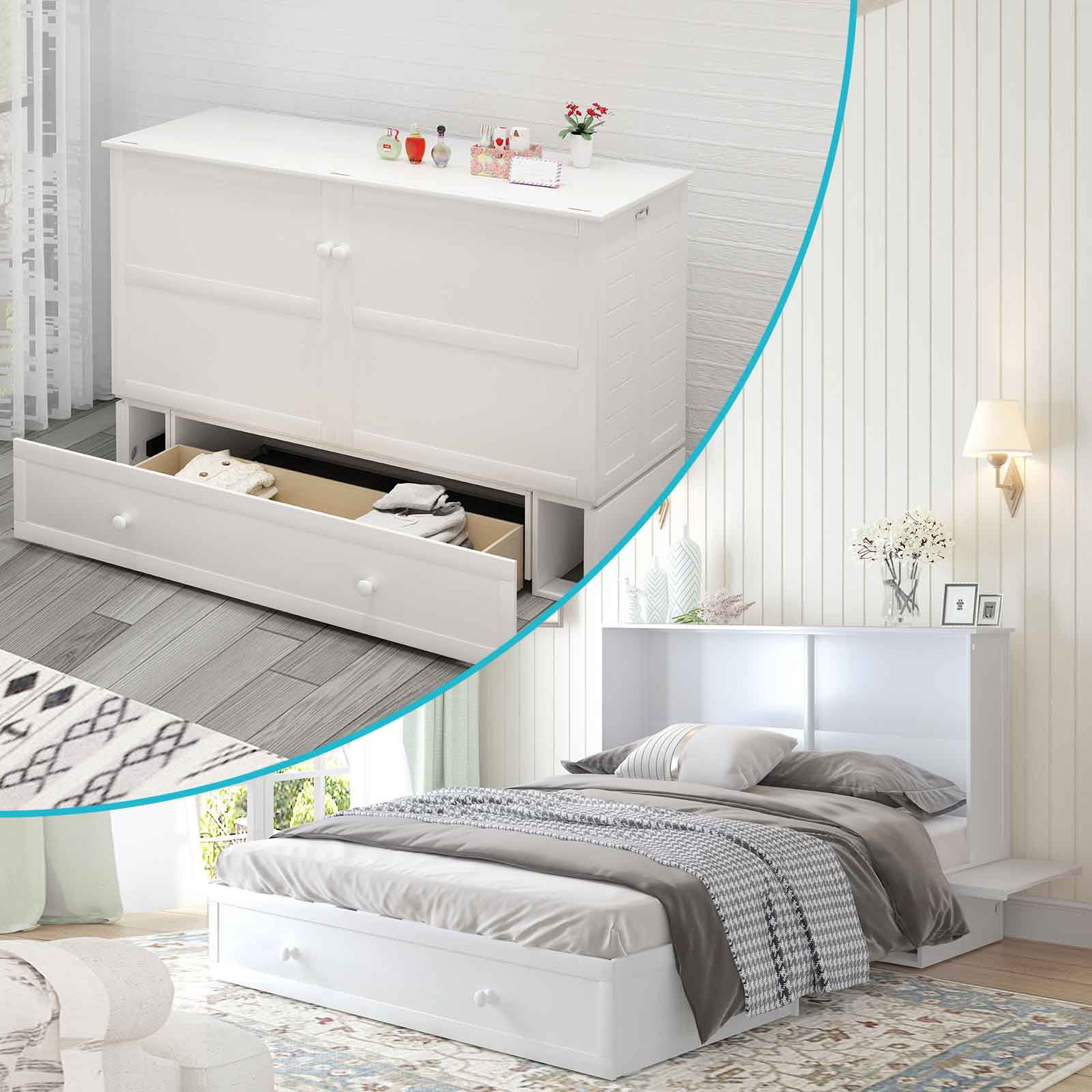 CECER Murphy Bed Chest, Cabinet Bed with Trifold Philippines | Ubuy
