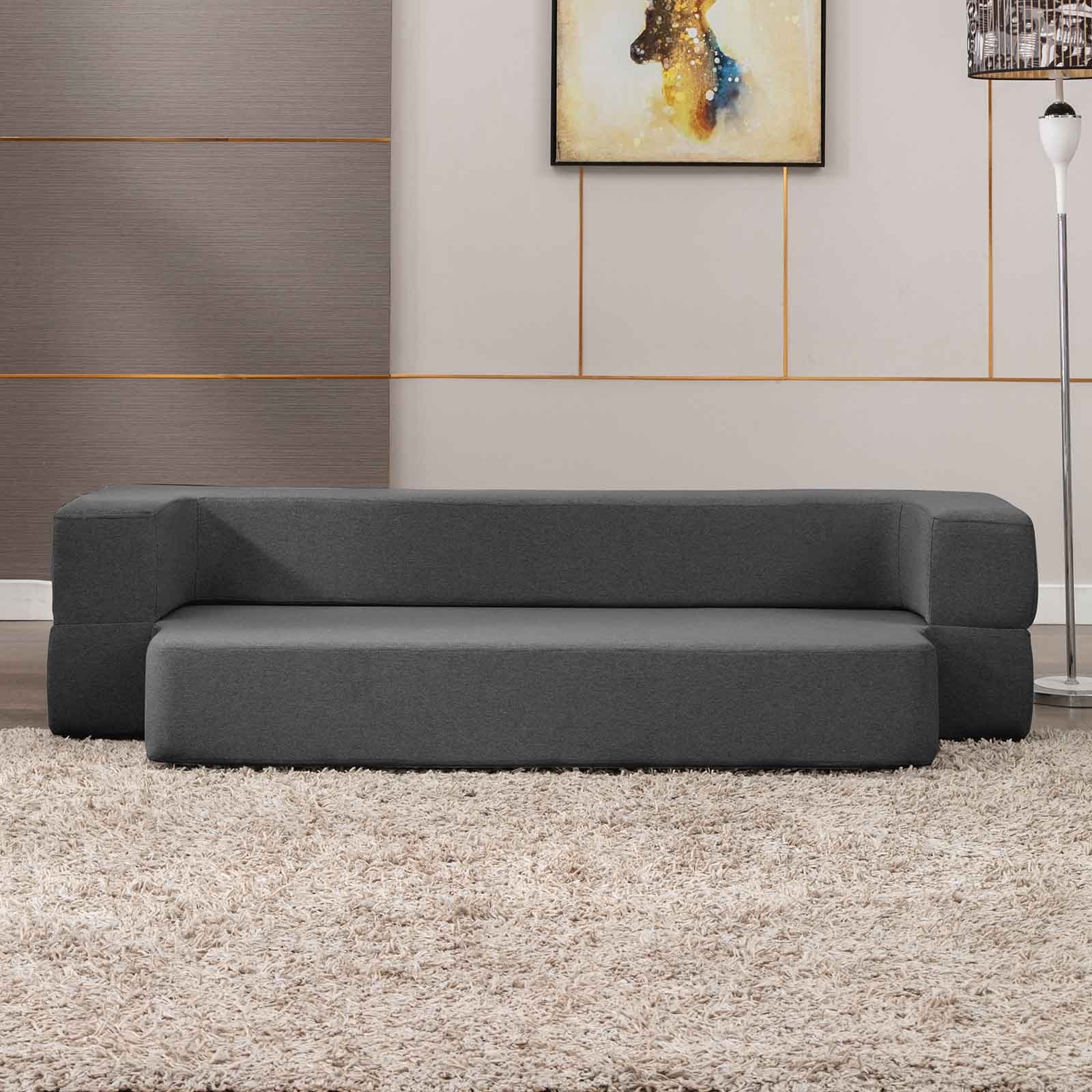 CECER Twin Size Folding Sofa Bed, Convertible Sleeper Sofa, Futon Sofa ...