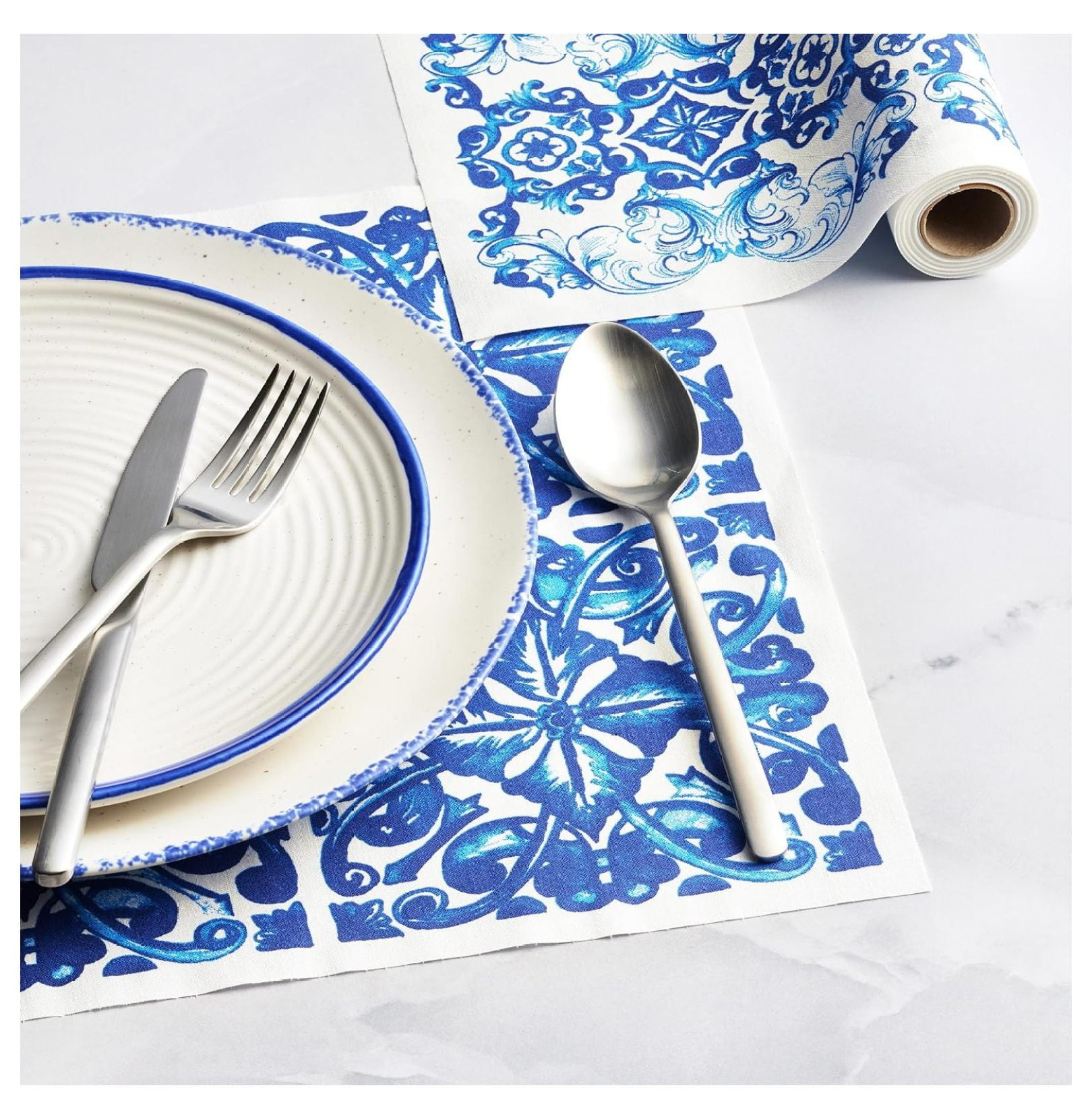 CECI New York X YOSITiuu Mediterranean Tile Cotton Placemats, Single ...