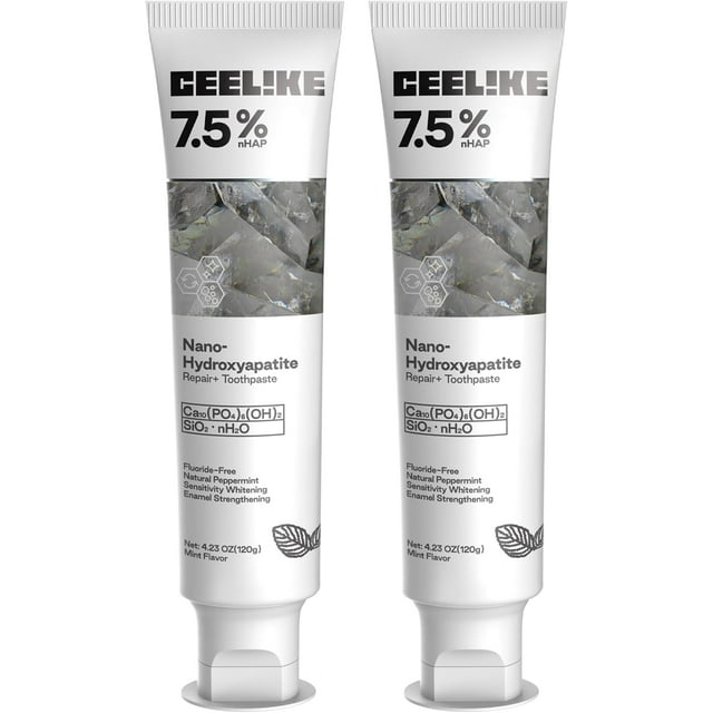 CEELIKE Hydroxyapatite Toothpaste (2-Pack) – Strengthens Enamel, Repairs Tooth Surface, Gentle ...