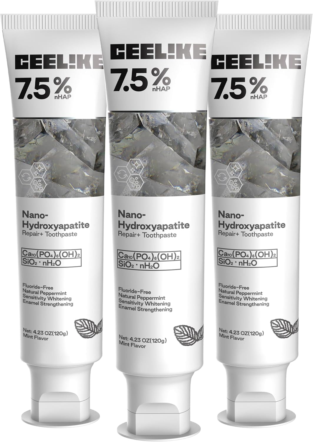 CEELIKE Hydroxyapatite Toothpaste for Advanced Enamel Protection, Gentle and Effective Formula ...