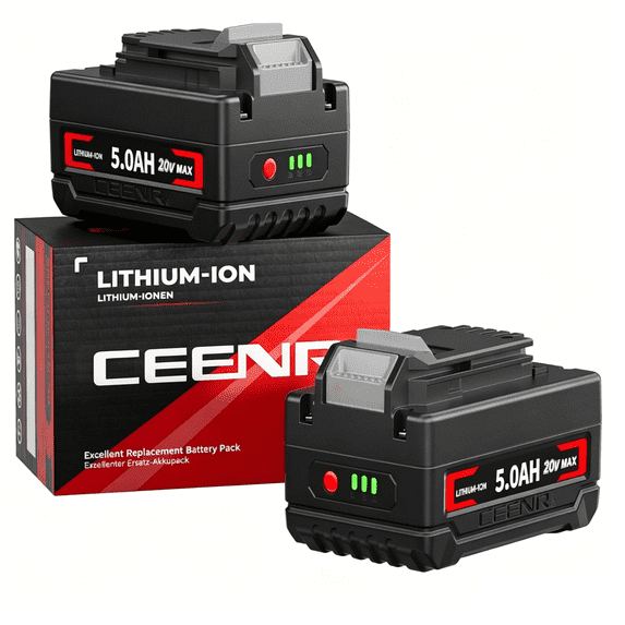 CEENR 2Pack 5.0Ah Battery Replacement for Porter Cable 20V Battery ...