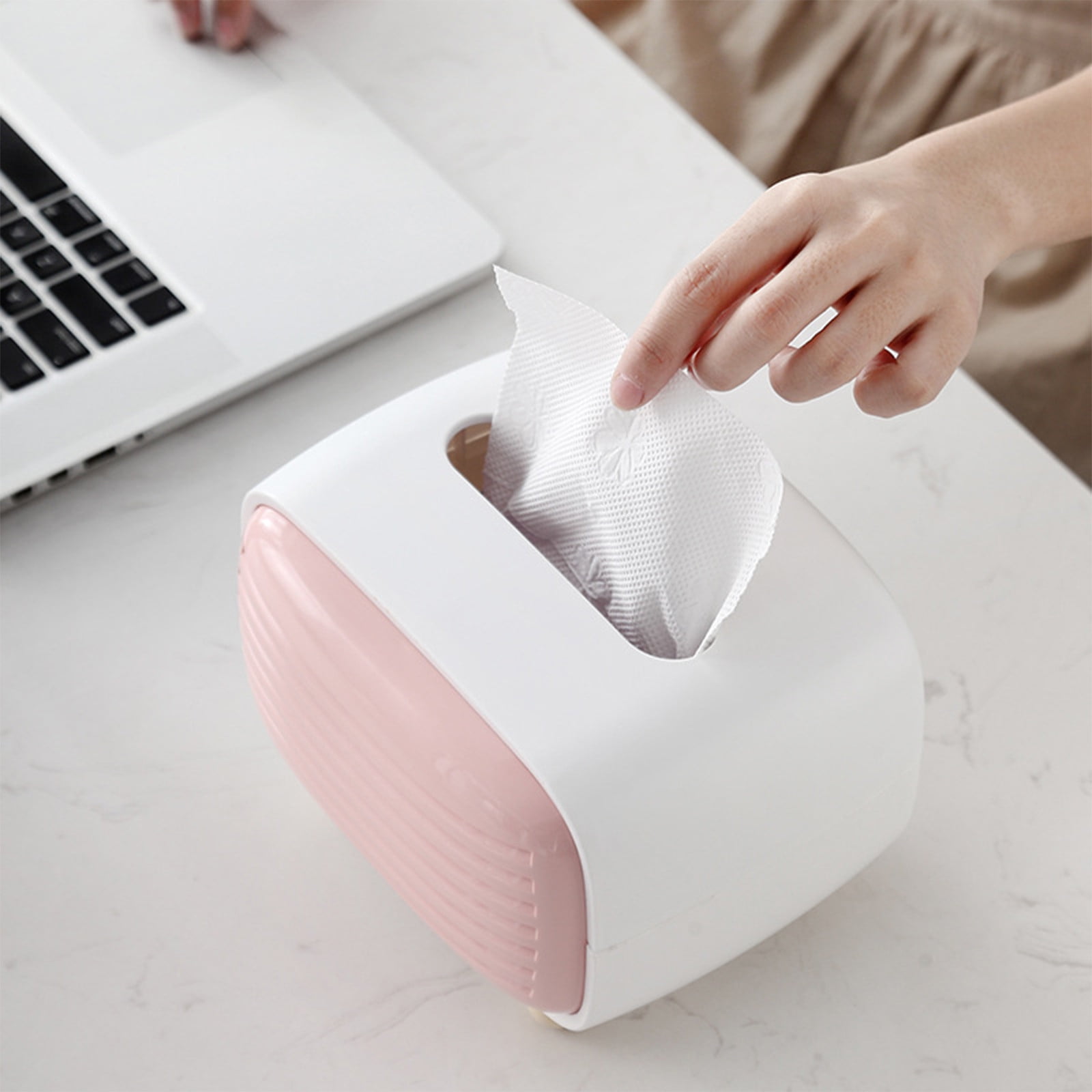 CEHVOM 2pc Tissue Box Cover Multi-functional Tissue Box, Tissue Storage ...