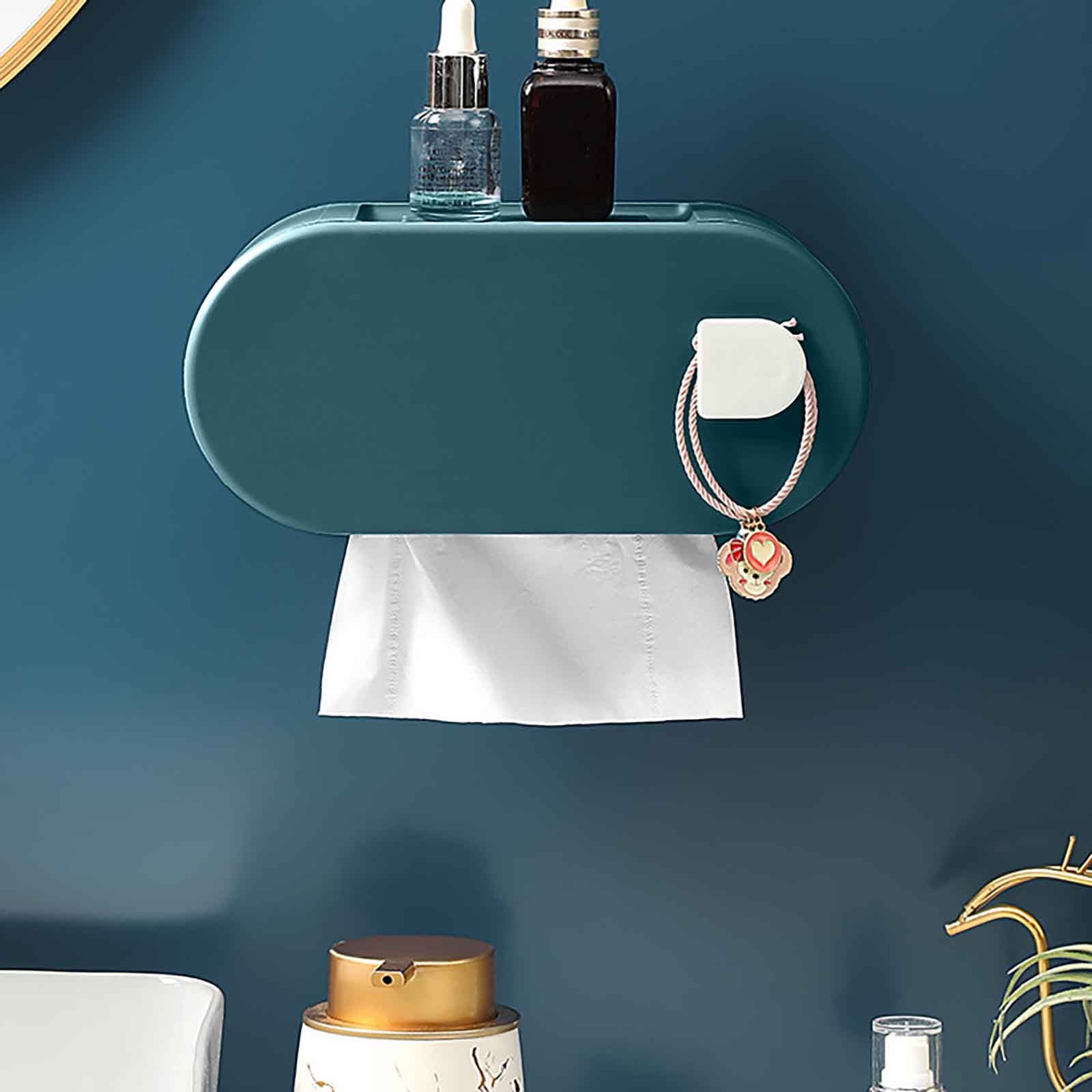 CEHVOM 2pc Tissue Box Cover Wall-mounted Home Living Room Punch- Tissue ...