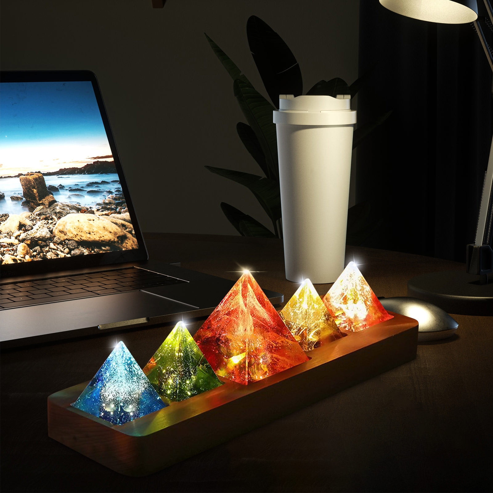 CEHVOM Baby Toys 5 Color Paperweight Set Healing Crystals Orgone ...