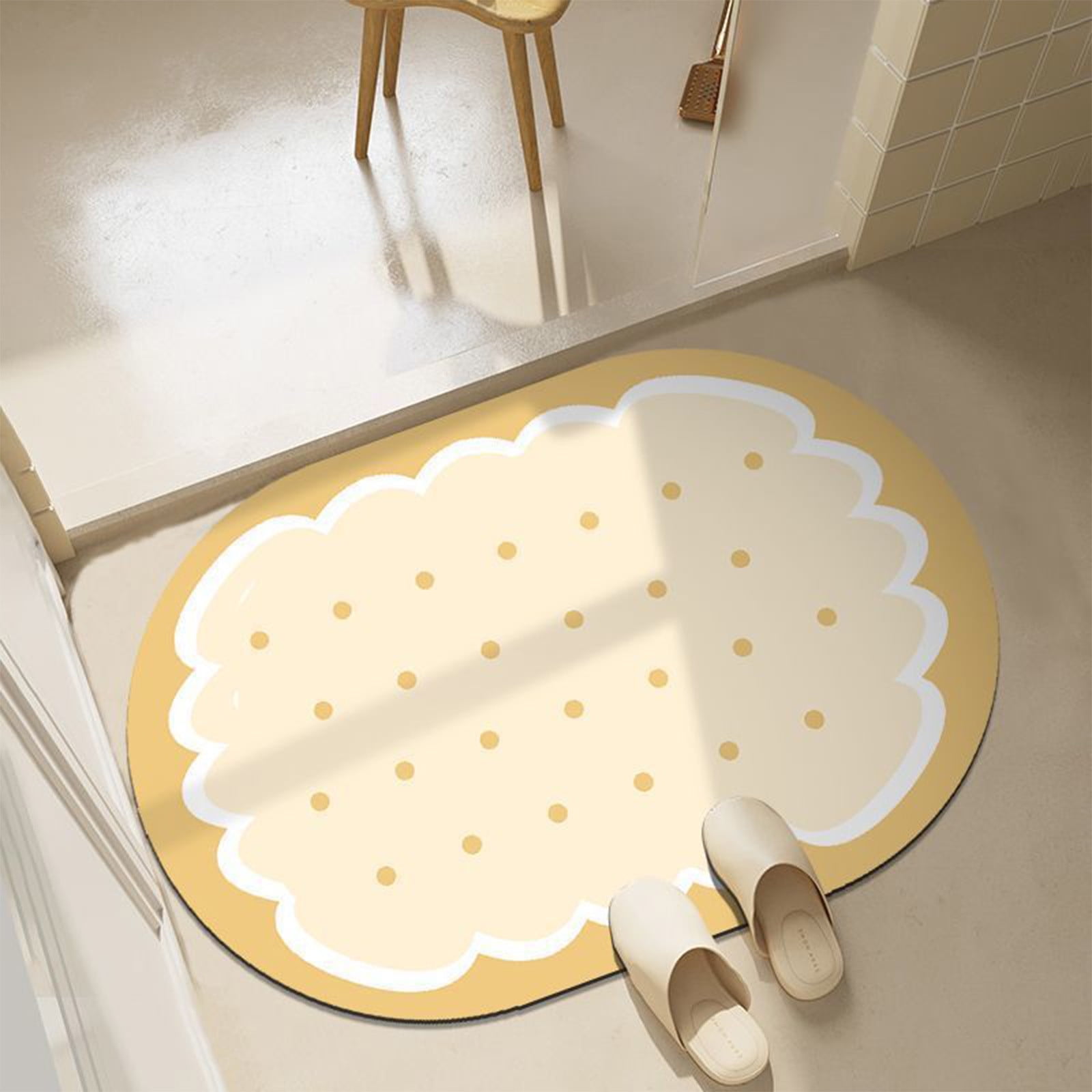 CEHVOM Bath Rug Set Diatomite Bathroom Water Absorbent Floor Mats ...