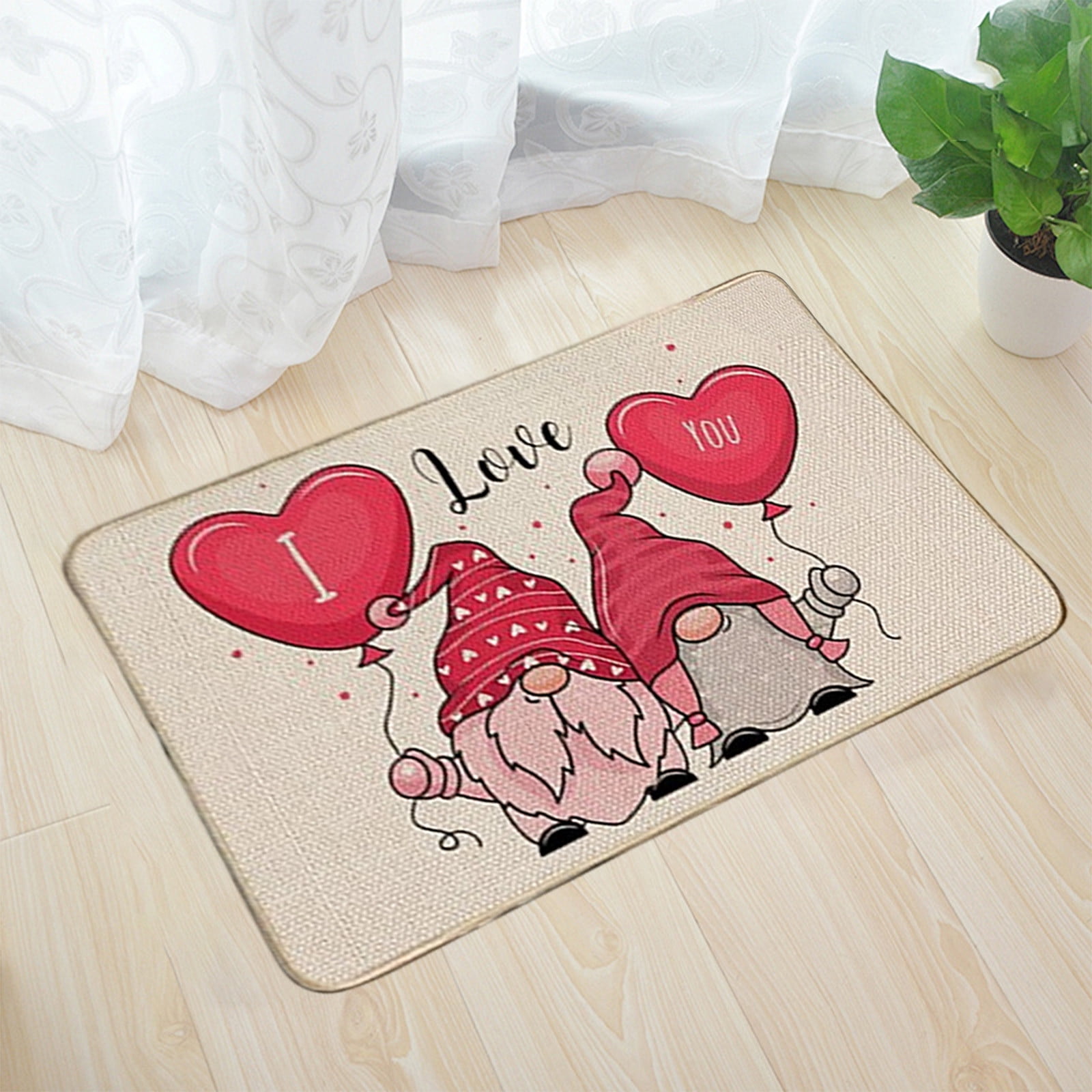 CEHVOM Bathroom Rugs Valentines Day Door Mat Valentines Welcome Mats ...