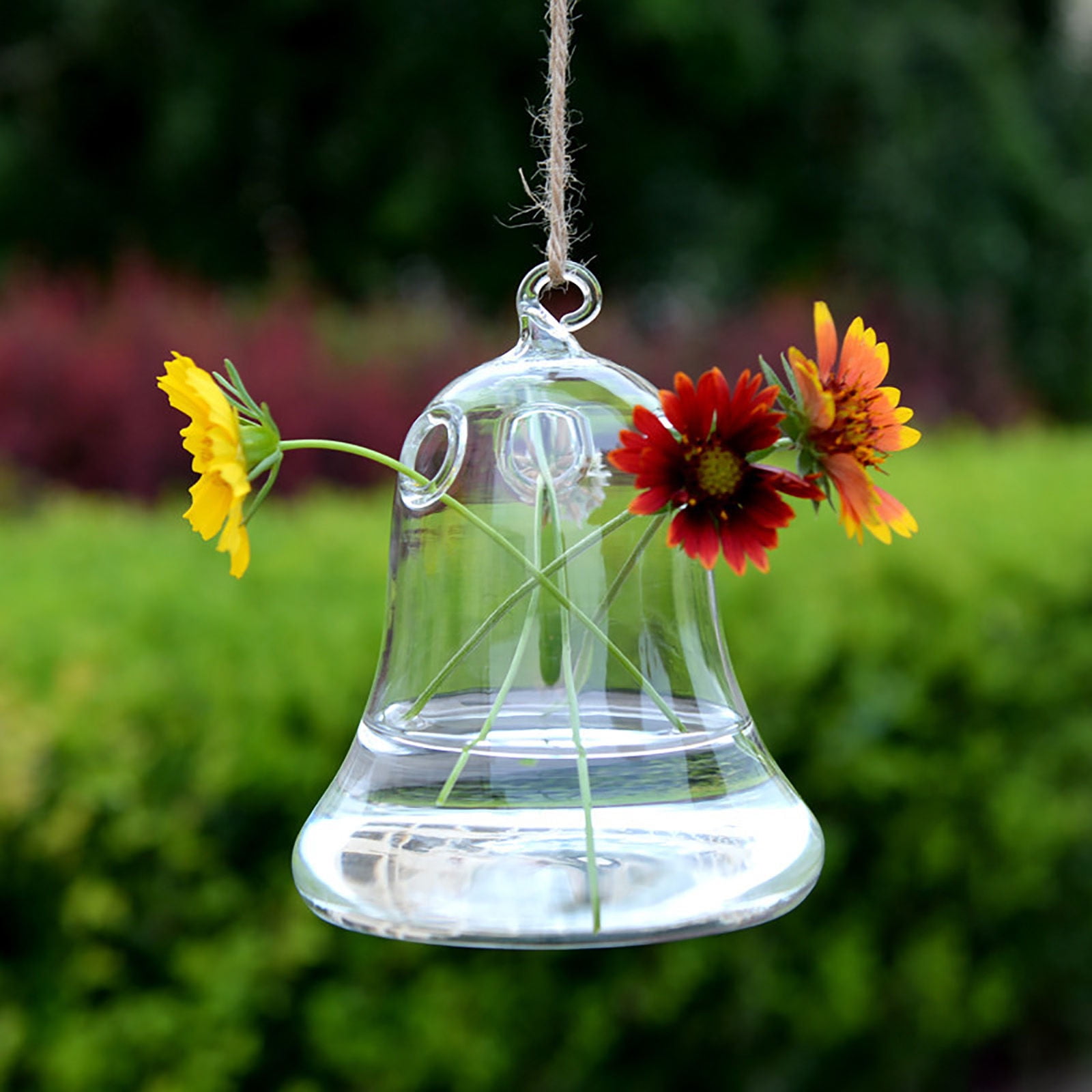 CEHVOM Hummingbird Feeder Hummingbird Glass Feeder Hand Blown Glass ...