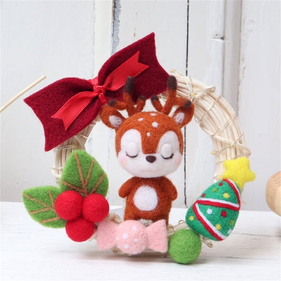CEHVOM Cute Pattern DIY Poke Wool Felts Production Package - Walmart.com