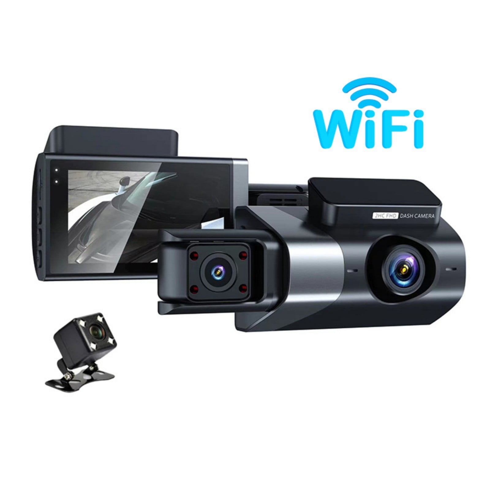 CEHVOM Dash Cam Front and Rear, The New High-definition Three Record ...