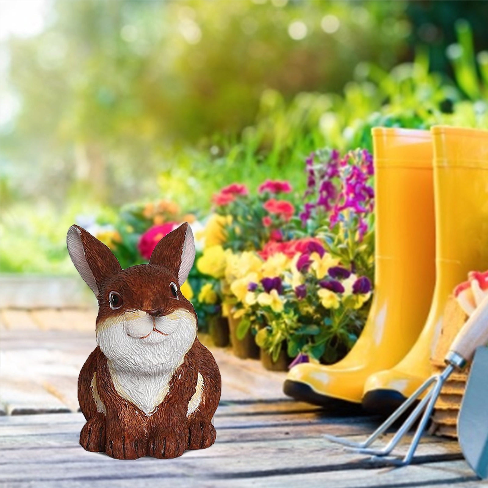 CEHVOM Easter Rabbit Decorations Courtyard Garden Desktop Home ...