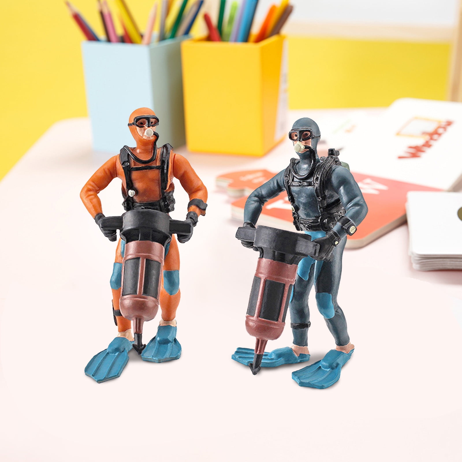 CEHVOM Educational Toy for Toddler 2PC Diver Toys Figurines Home ...