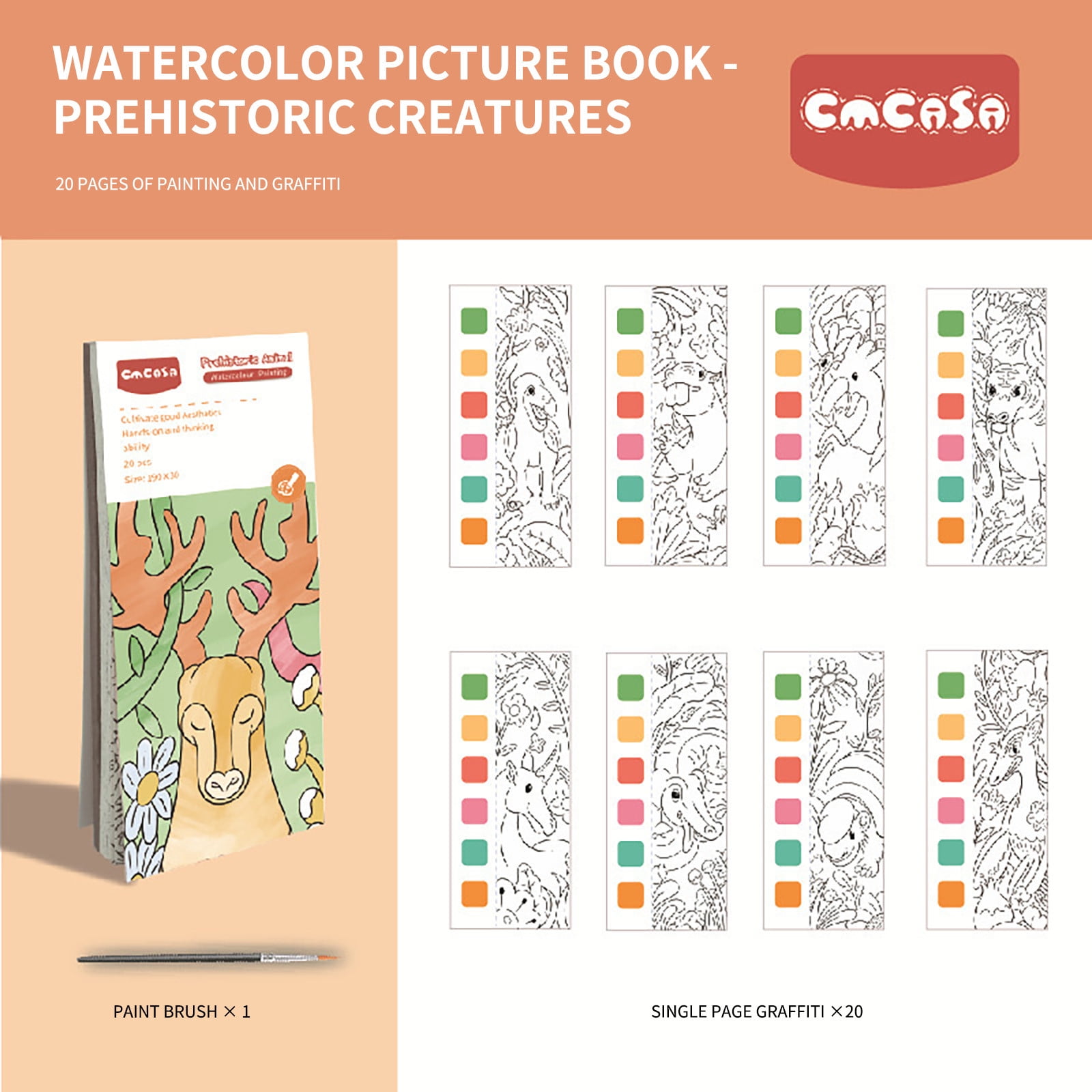 CEHVOM Educational Toys for 3 Year Old Gouache Graffiti Picture Book ...