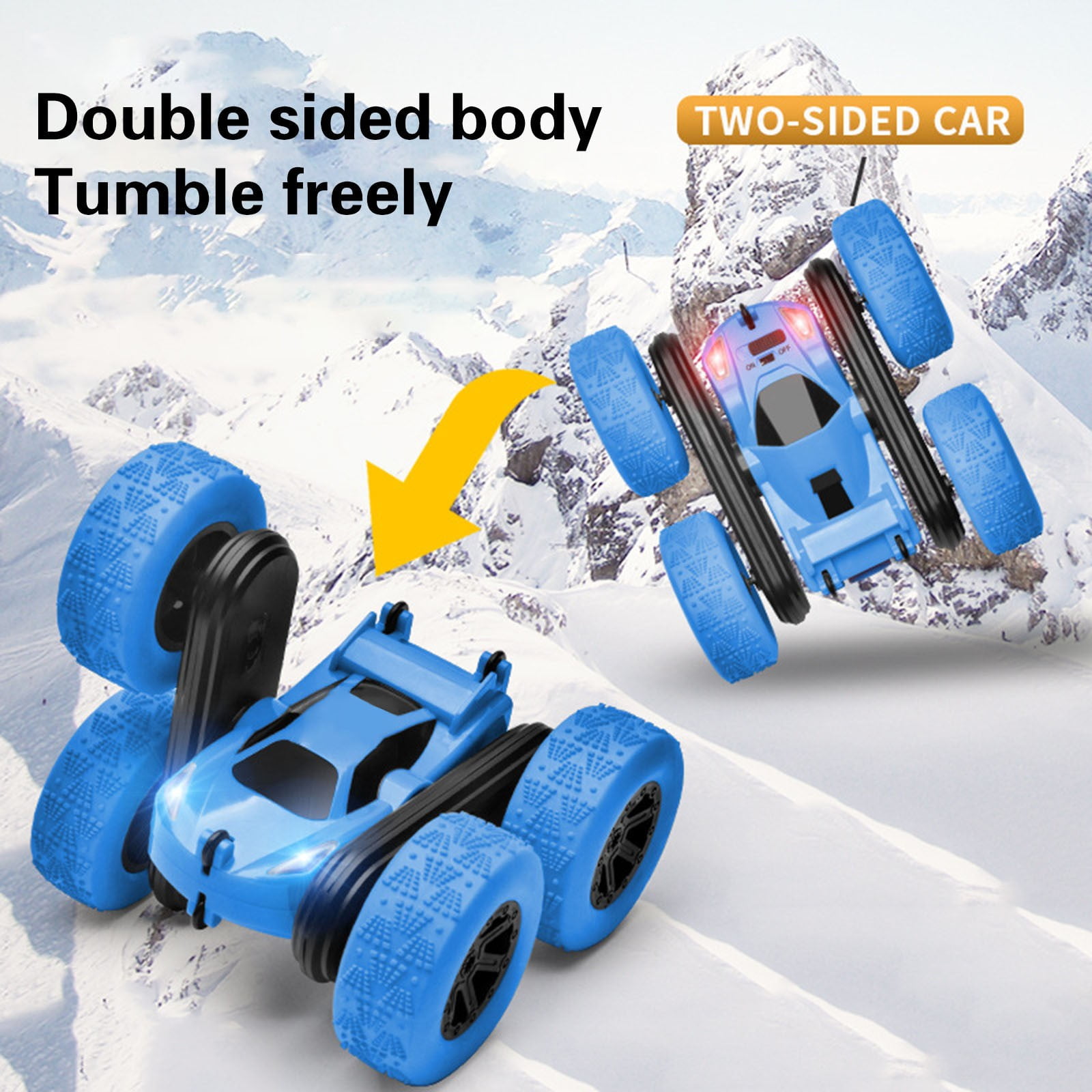 CEHVOM Friction Powered Cars Push Double-Sided 360° Tumbling Bucket ...