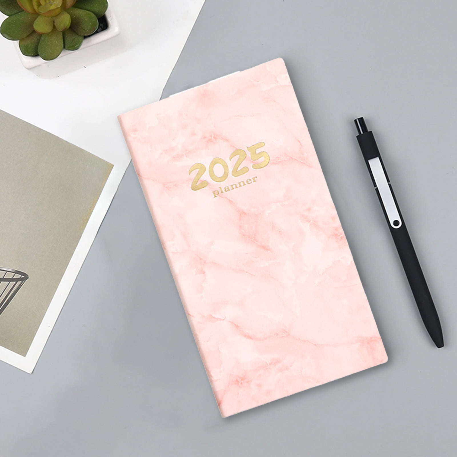 CEHVOM Home Furniture 2025 Portable Daily Planner Calendar Notebook 365 ...