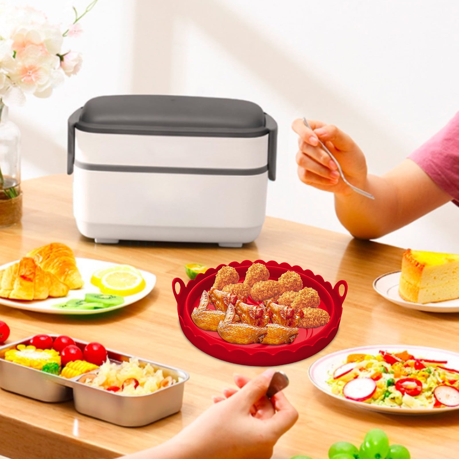 CEHVOM Kitchen Utensils Set AirFryer Pot Replacement Of Liners No More ...