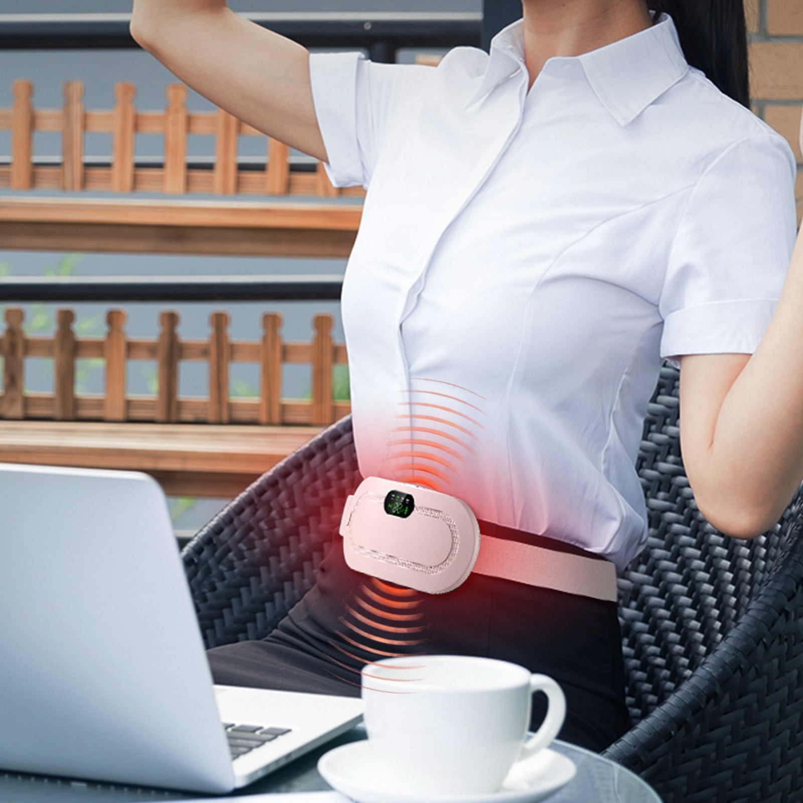 CEHVOM Mini Space Heaters for Indoor Use Abdominal - 4 Vibration Modes ...