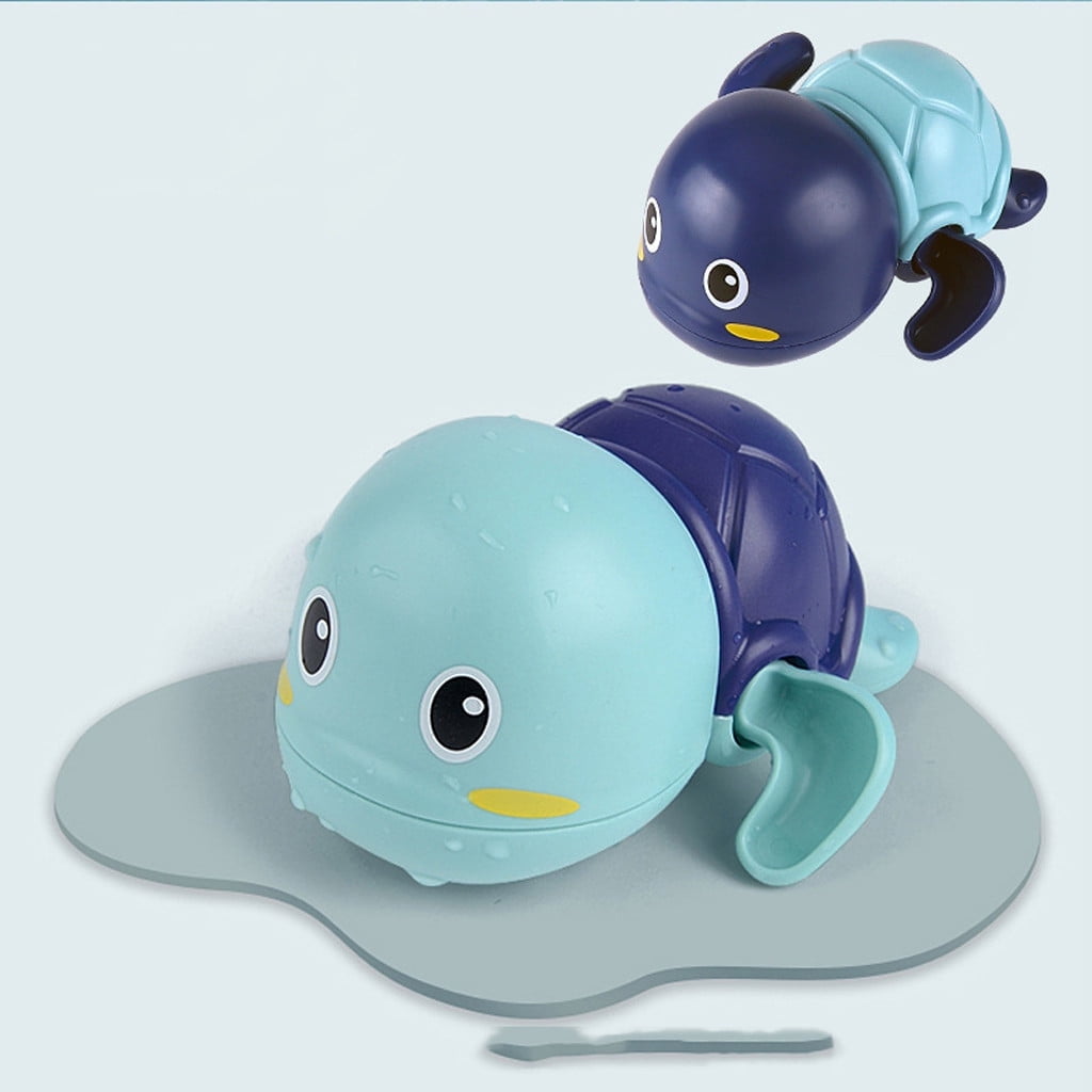 CEHVOM New Baby Bath Swimming Bath Pool Toy Cute Wind Up Turtle Bath ...