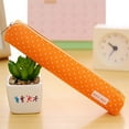Cehvom Pencil Case Long Polka Candy Colored Pencil Case Canvas Pencil Case Cute Pencil Case
