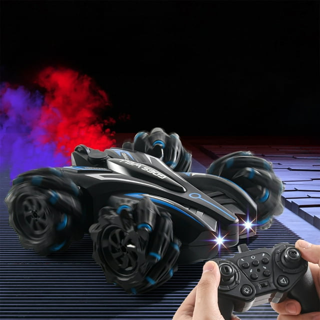 CEHVOM Pull Back Vehicles Double Spray Remote Control Stunt Drift Car ...