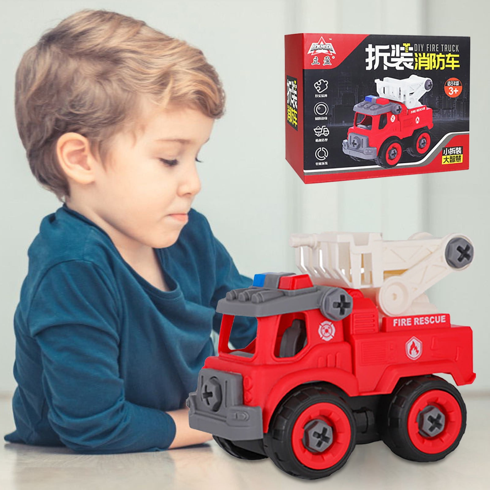CEHVOM Remote Control Cars for Kids, Assembled Vehicle Toy Set ...
