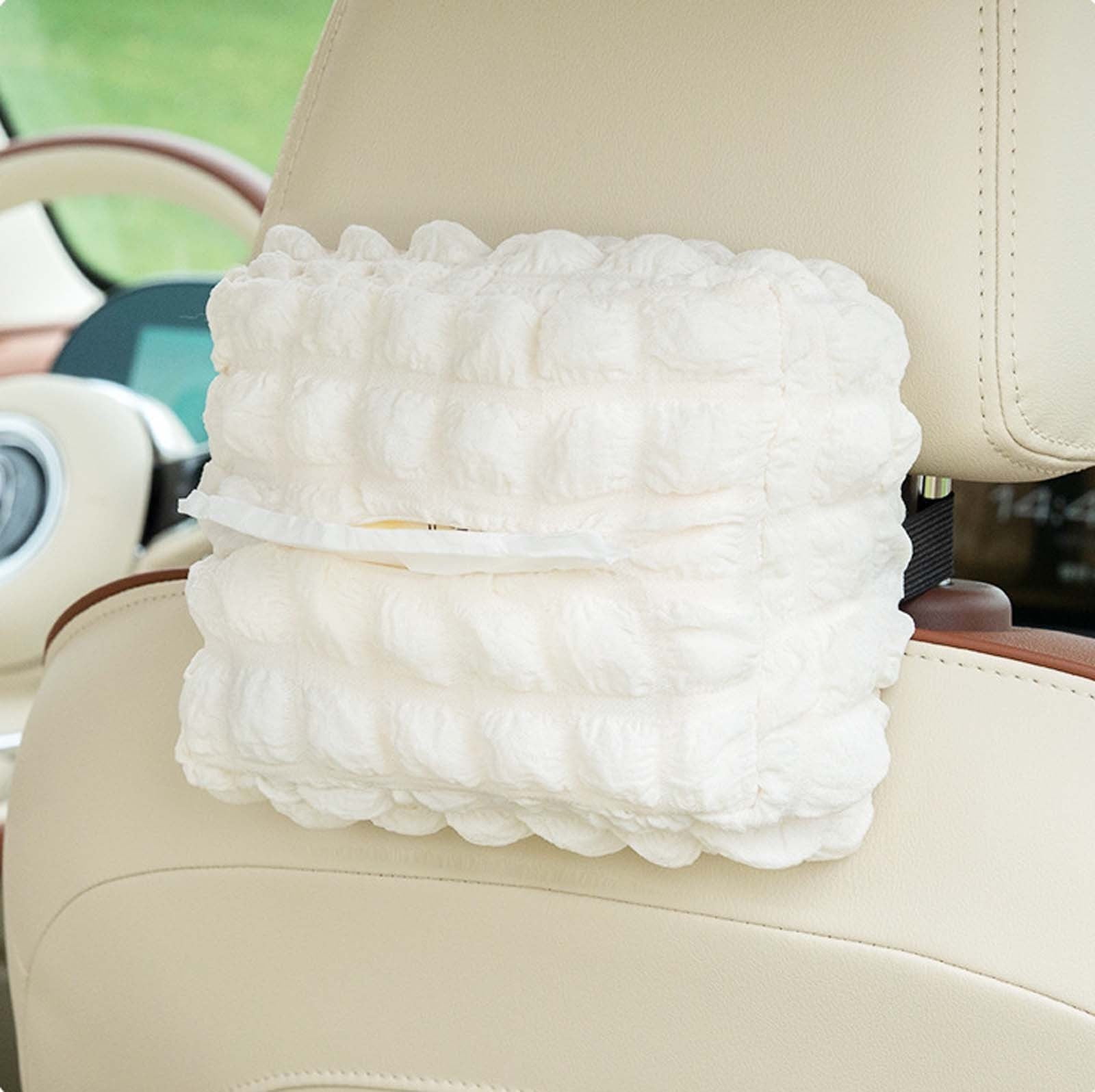 CEHVOM Tissue Box Holder Puff Car Tissue Box Car Armrest Box Sun Visor ...