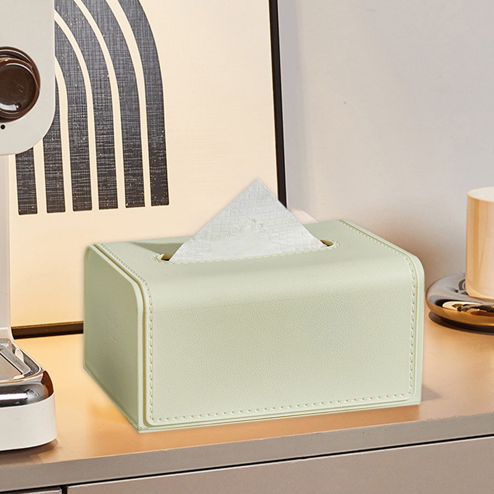 CEHVOM Tissue Box Cover Tissue Box Home Living Room Coffee Table Paper ...