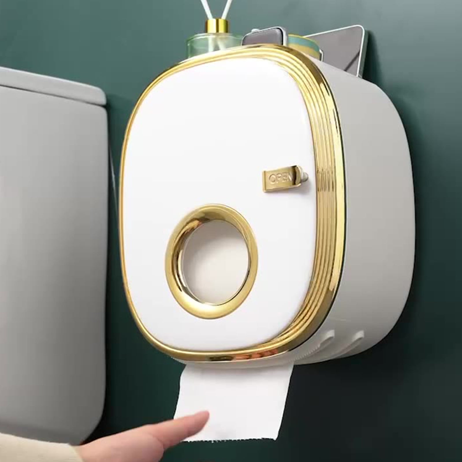 CEHVOM Tissue Box Holder Tissue Box Paper Towel Dispenser Wall Mounted ...