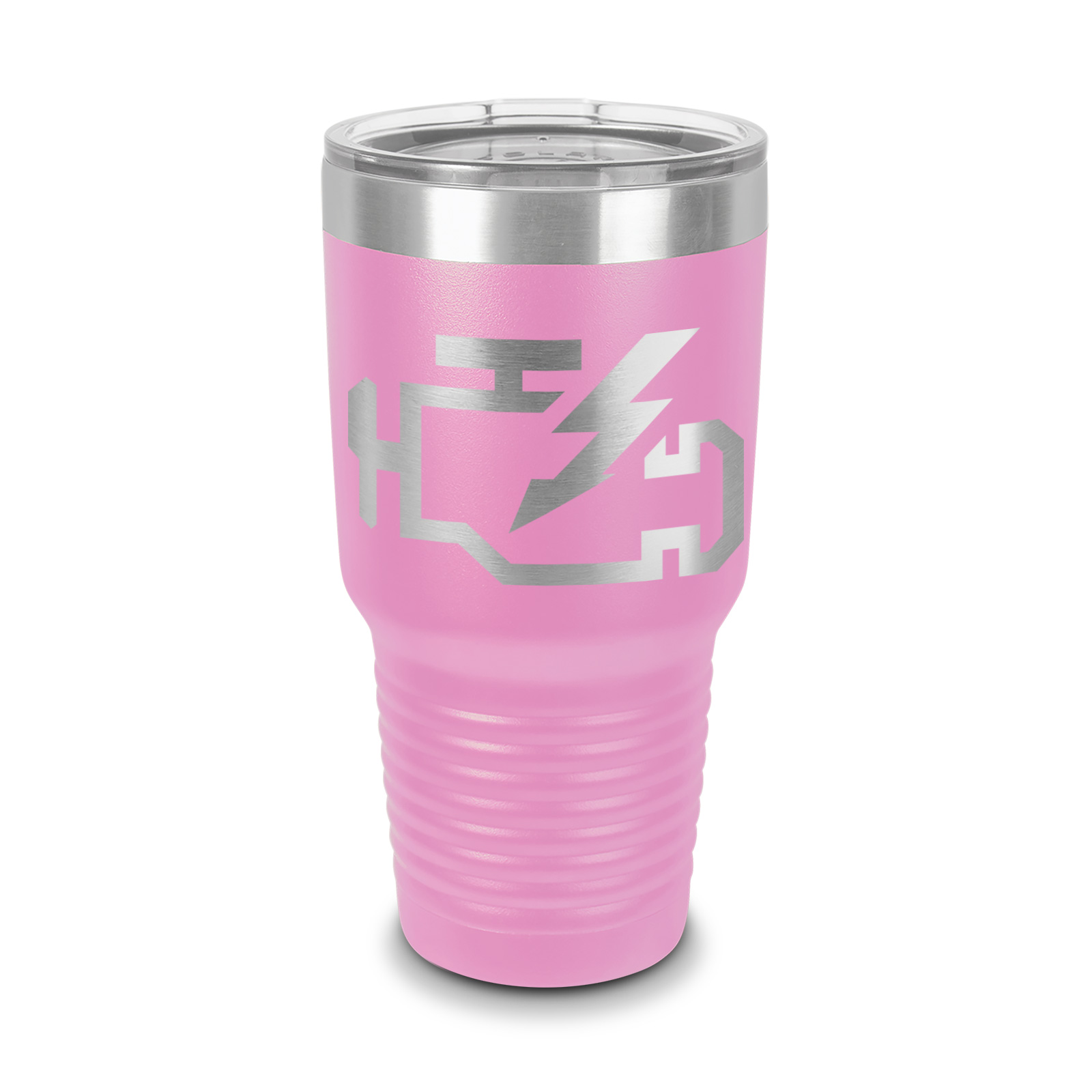 CEL Tumbler 30 oz - Laser Engraved w/ Clear Lid - Stainless Steel ...